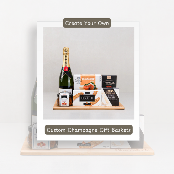 Custom Champagne Gift Basket- Perfect for Any Occasion includes The ...